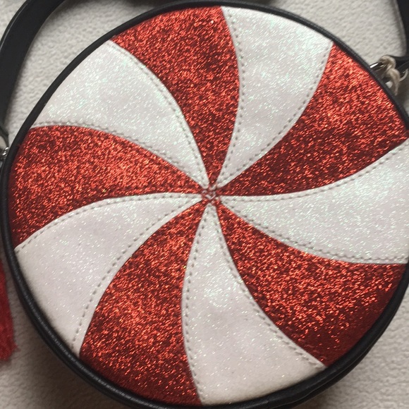Bags | Peppermint Candy Round Crossbody Purse | Poshmark